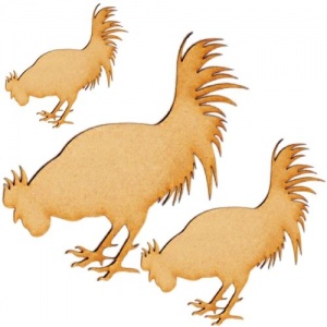 Cockrell Foraging MDF Wood Bird Shape for altered art and craft projects